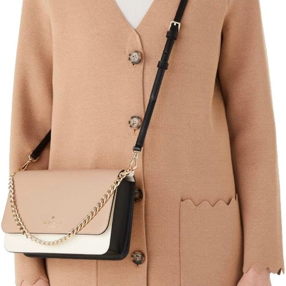 kate spade | Bags | Nwt Kate Spade Madison Leather Colorblock Flap ...
